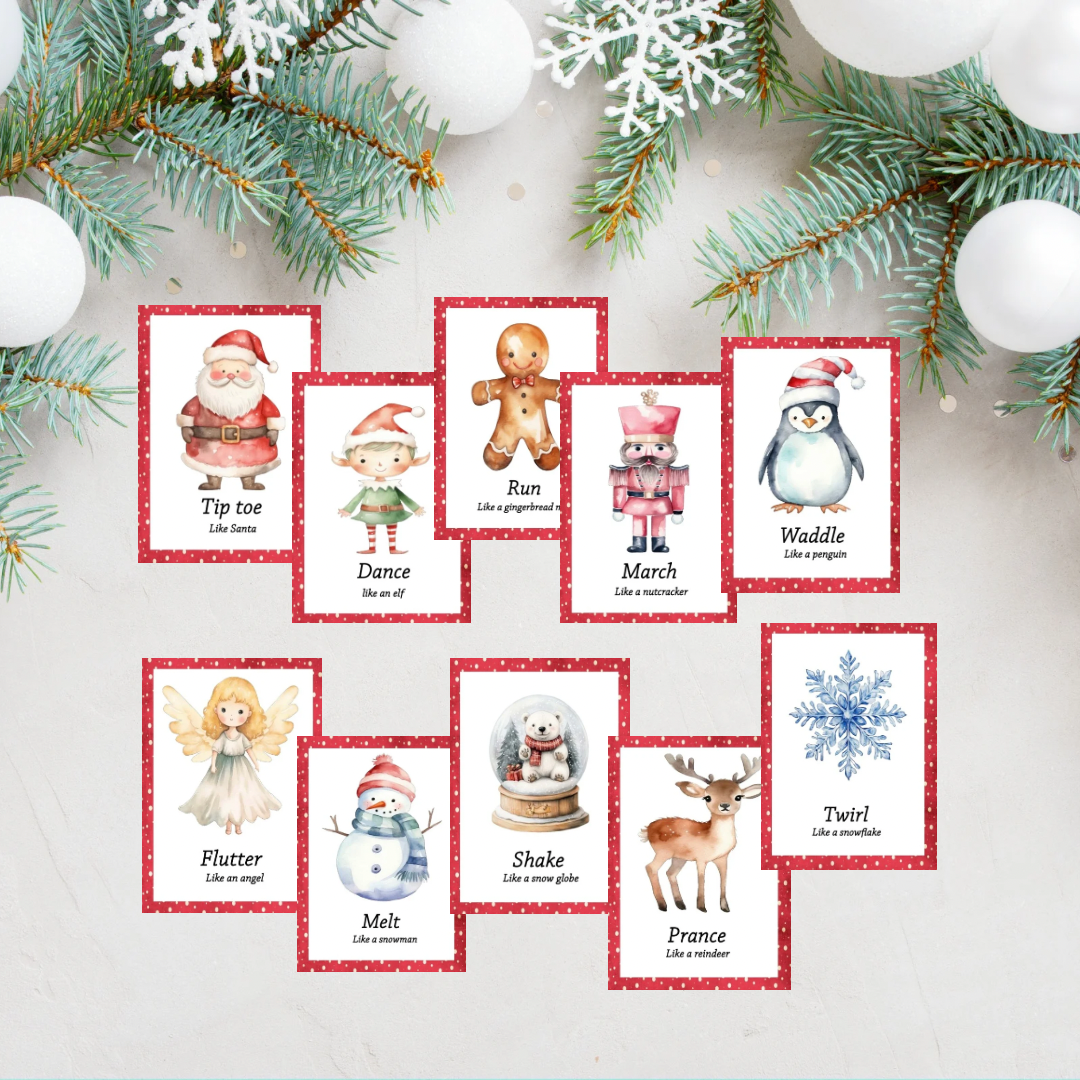 Christmas movement cards – Childcare Fairy