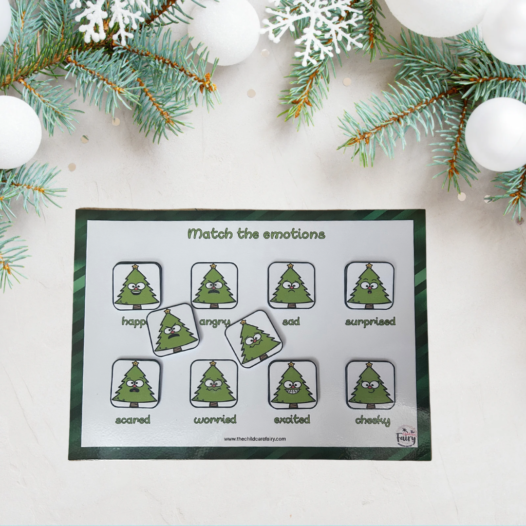 Christmas Tree Emotions Mat – Childcare Fairy