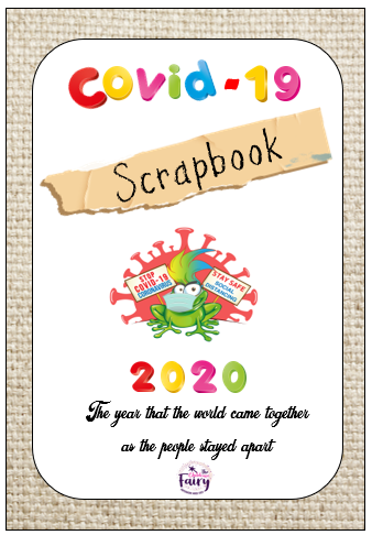 COVID-19 Scrapbook Bound and Protected Book – Childcare Fairy