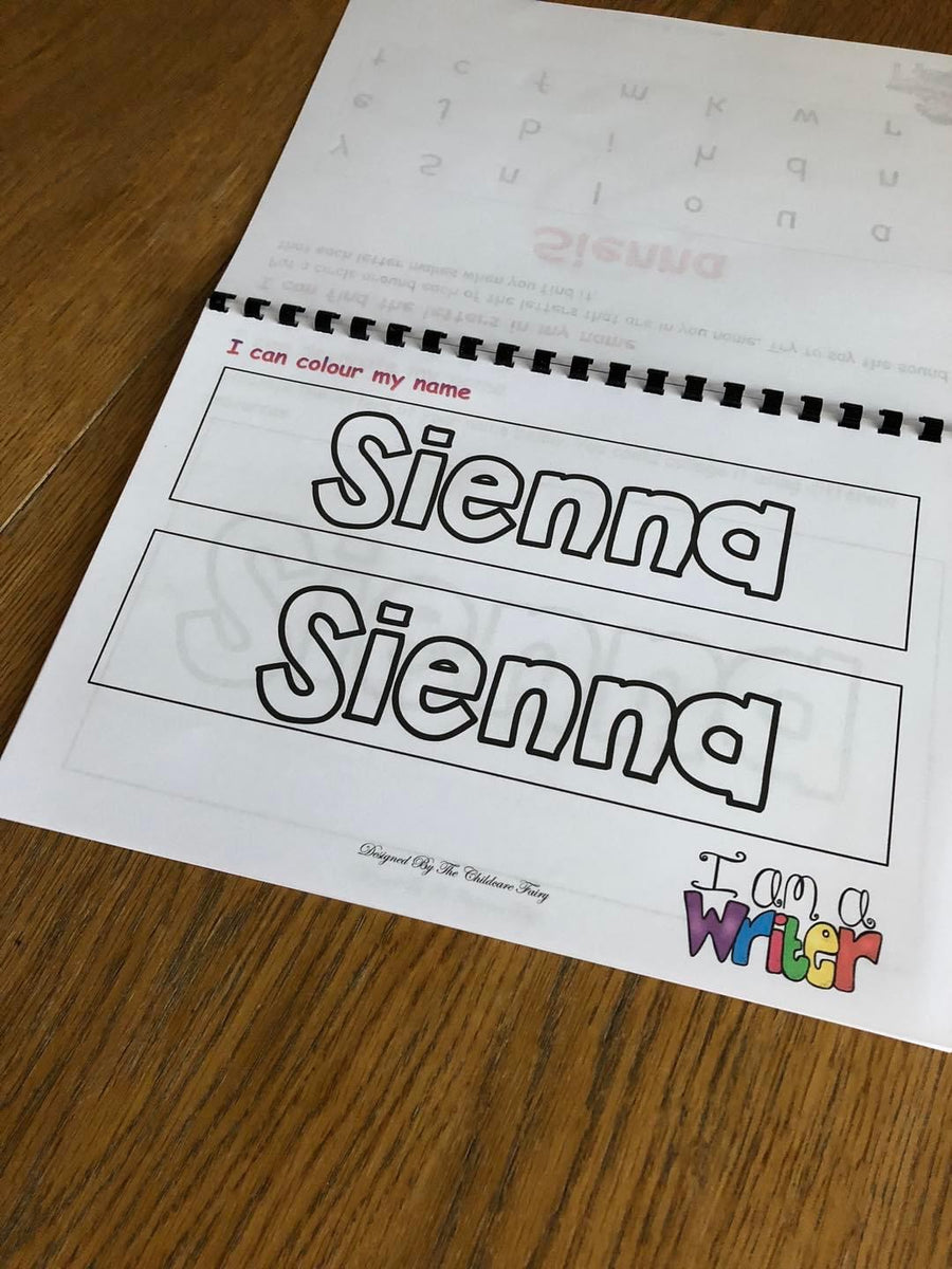 I Can Write My Name Busy Book – Childcare Fairy