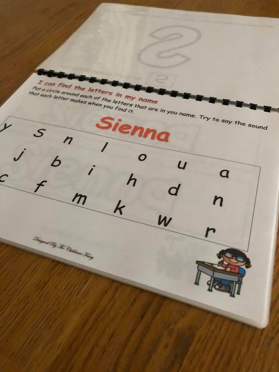 I Can Write My Name Reusable Busy Book – Childcare Fairy