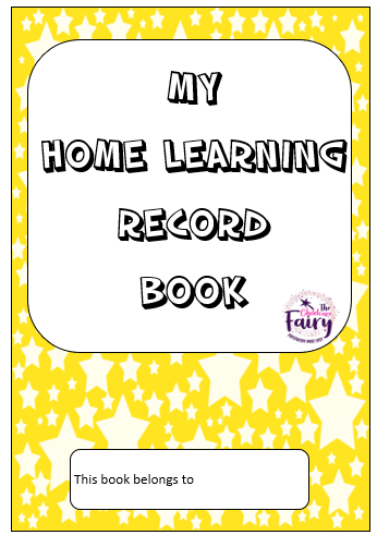 Home Learning Record Book – Childcare Fairy